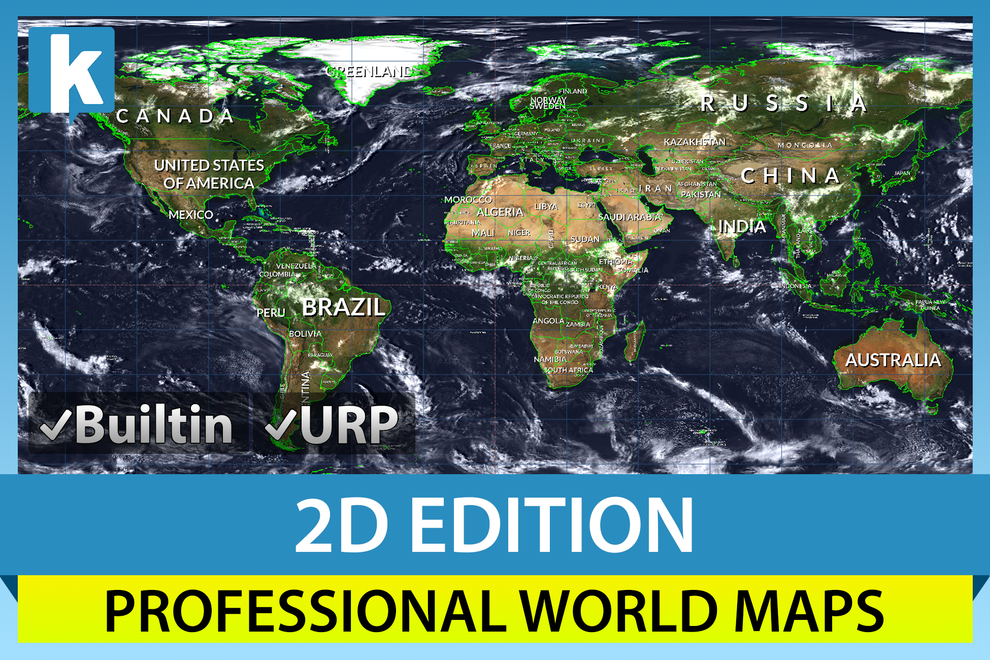 World Map 2D Edition 2 – Kronnect Store