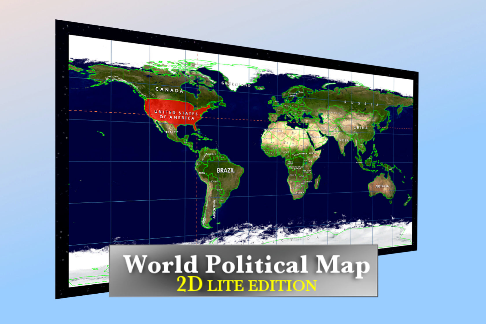 World Map 2D Starter Edition – Kronnect Store